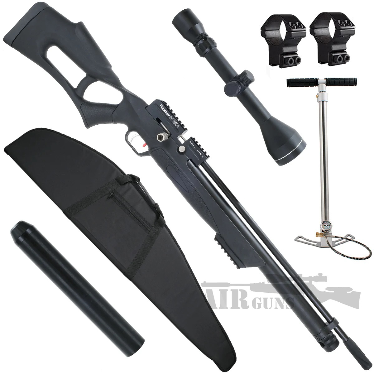 Kral Puncher Nish Synthetic PCP Air Rifle Complete Set .177
