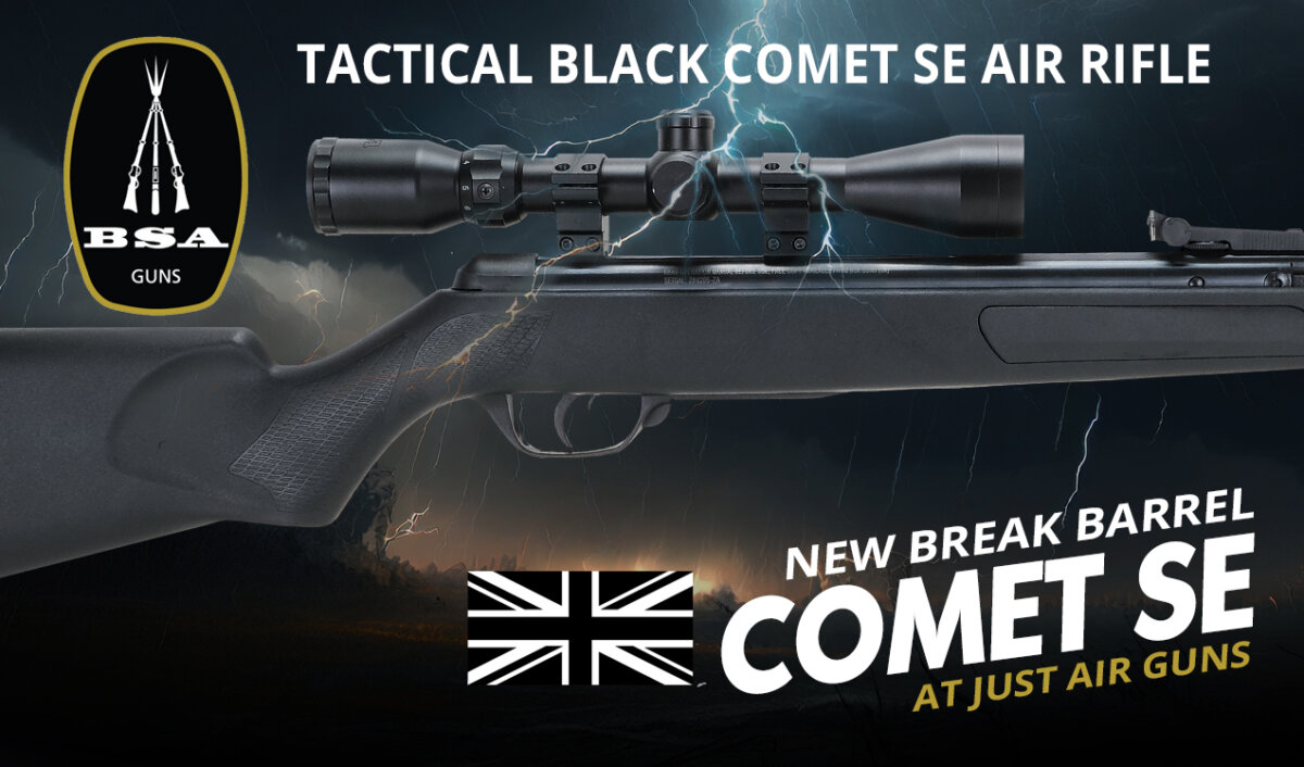 BSA Comet SE Air Rifle .177 Tactical Black - Just Air Guns