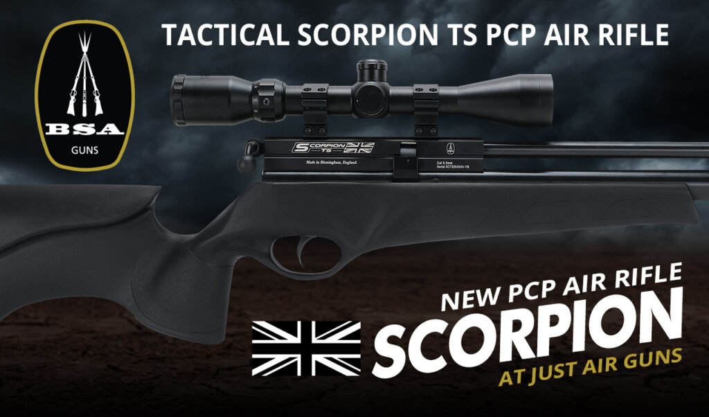 BSA Scorpion TS PCP Air Rifle with Tactical Stock .22