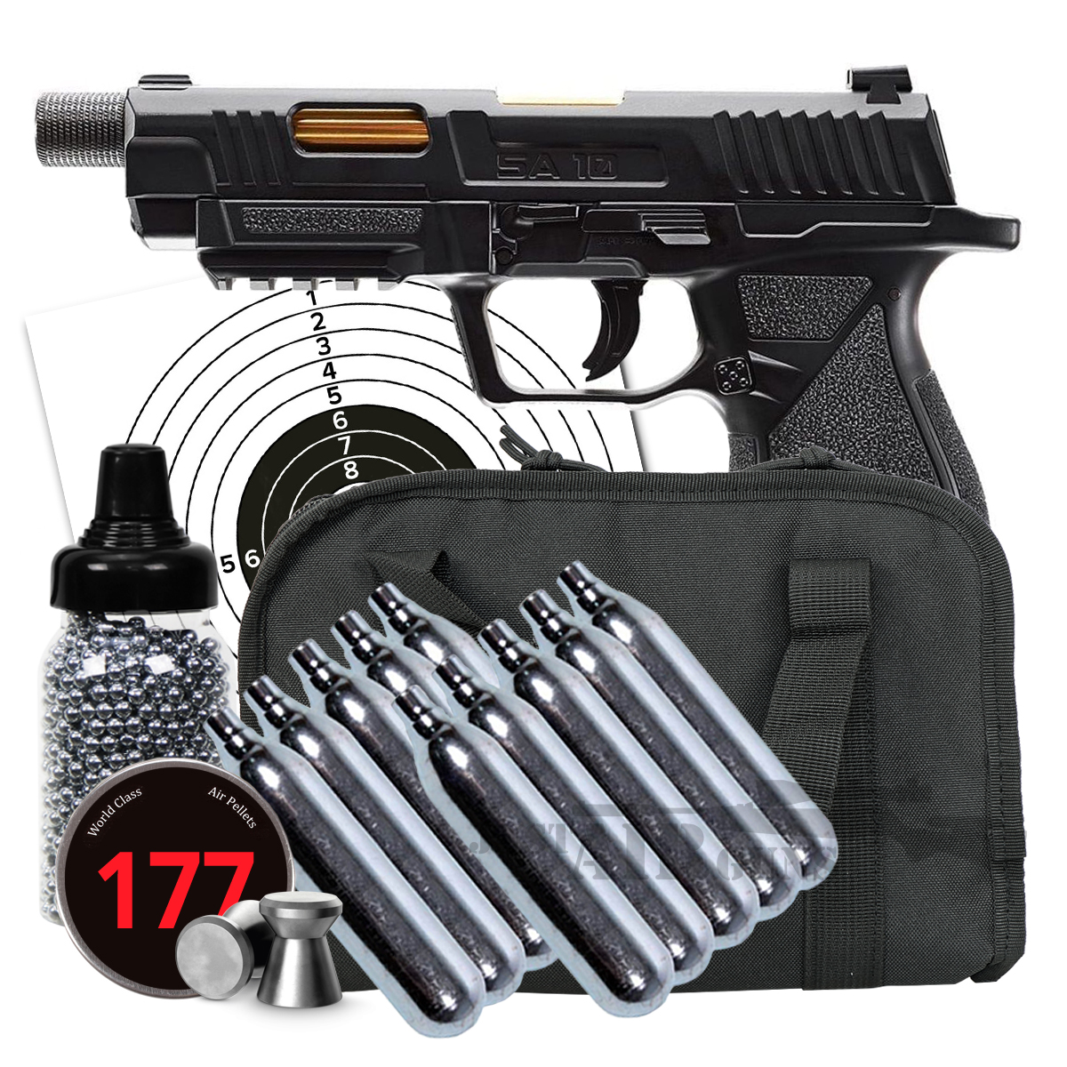 Umarex SA10 CO2 Air Pistol Bundle Set - Just Air Guns