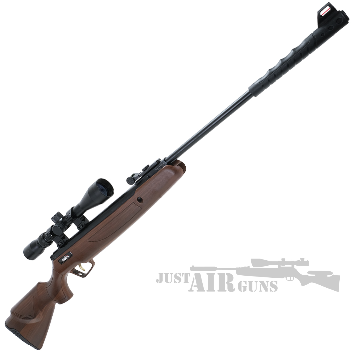 TX02 Break Barrel Spring Air Rifle Synthetic Wood Stock .22