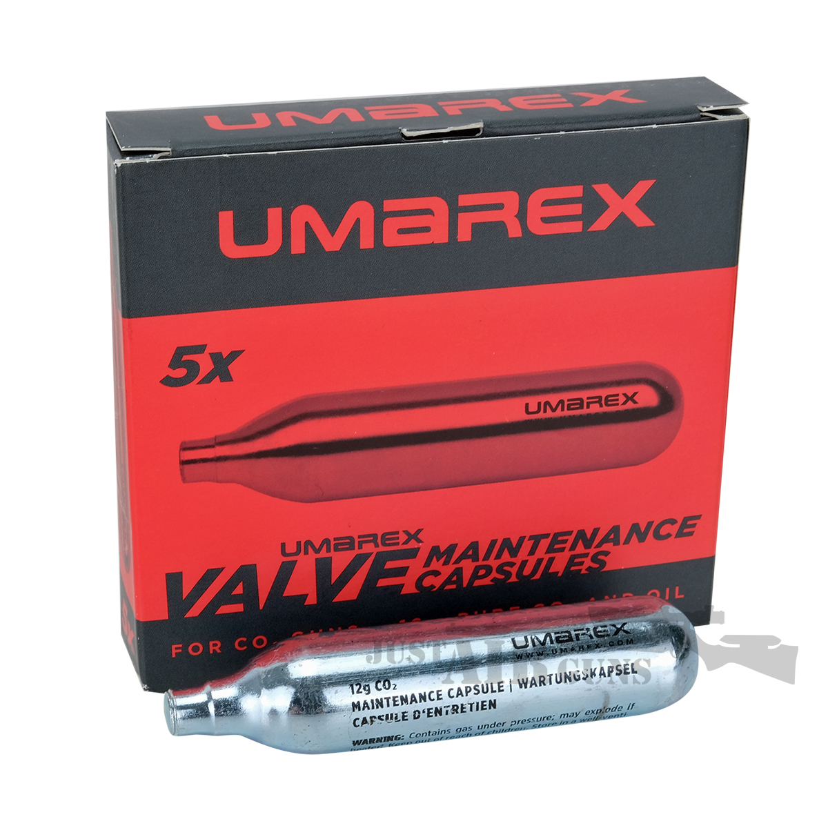 Umarex 12g Co2 Valve Maintenance Capsules with Added Gun Oil