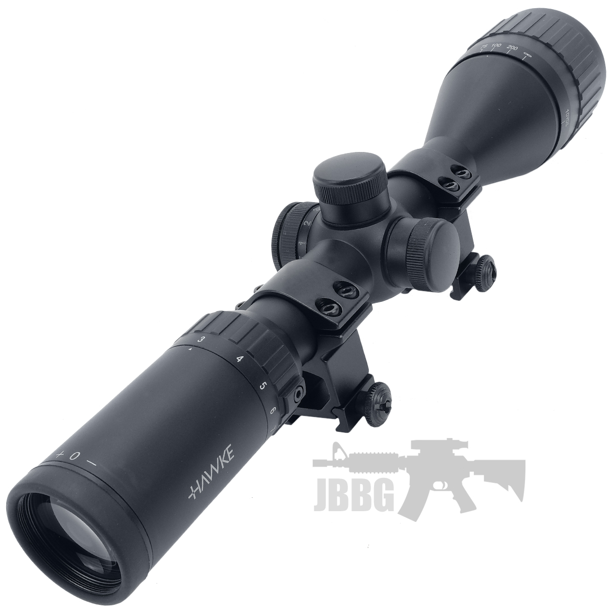 Fast Mount 3-12x50 AO IR (Mil Dot) Hawke Scope with Weaver Mounts