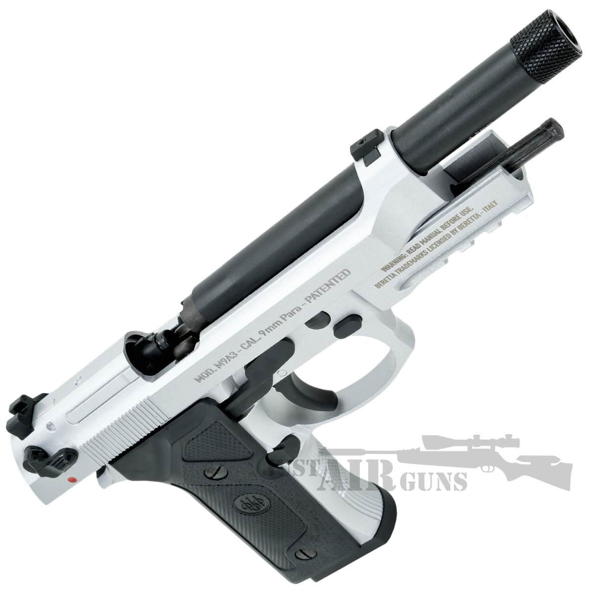 Beretta Mod. M9A3 FM INOX Air Pistol 4.5 BB - Just Air Guns