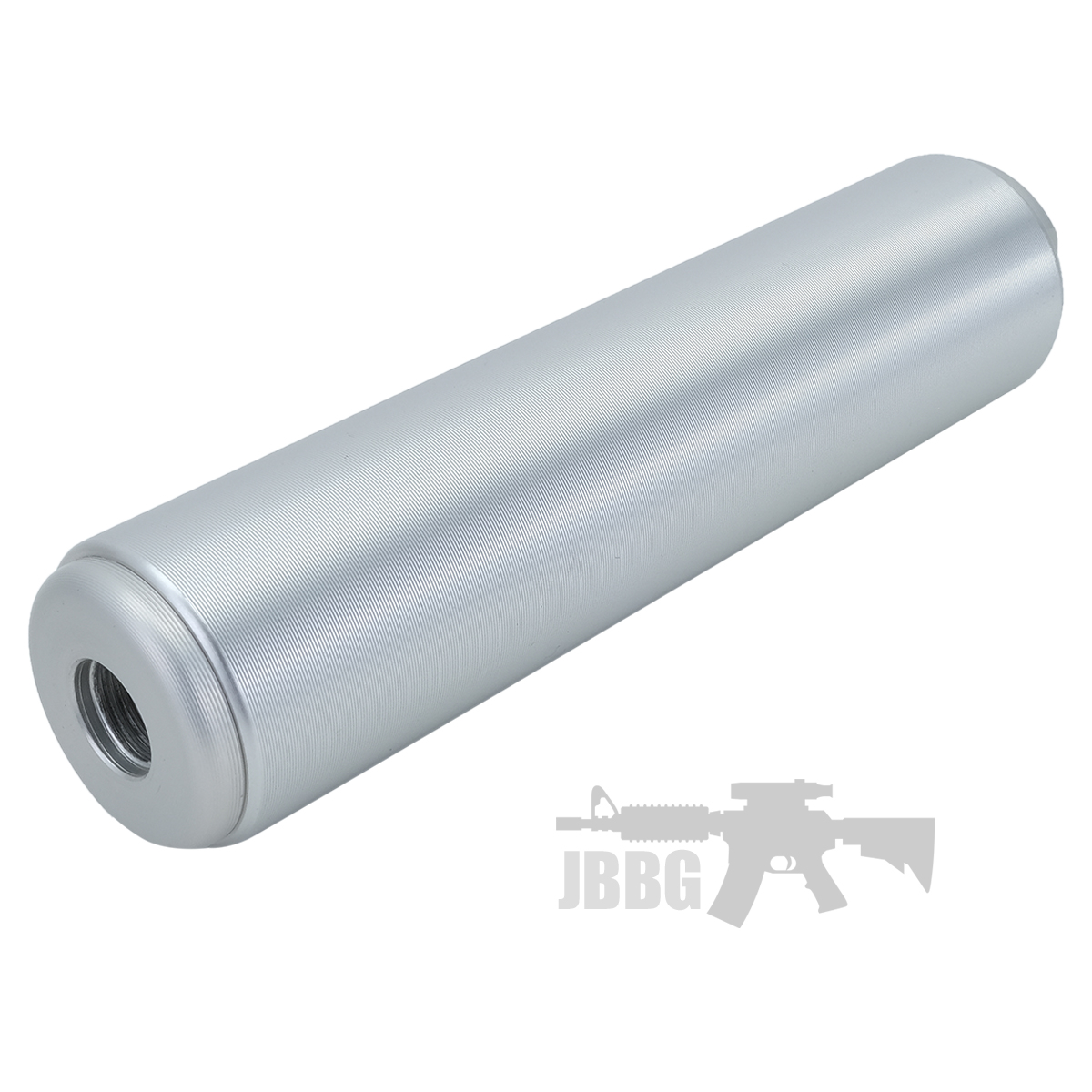 SAK Airgun Silencer Silver 22/17 - 1/2 20 UNF - Just Air Guns