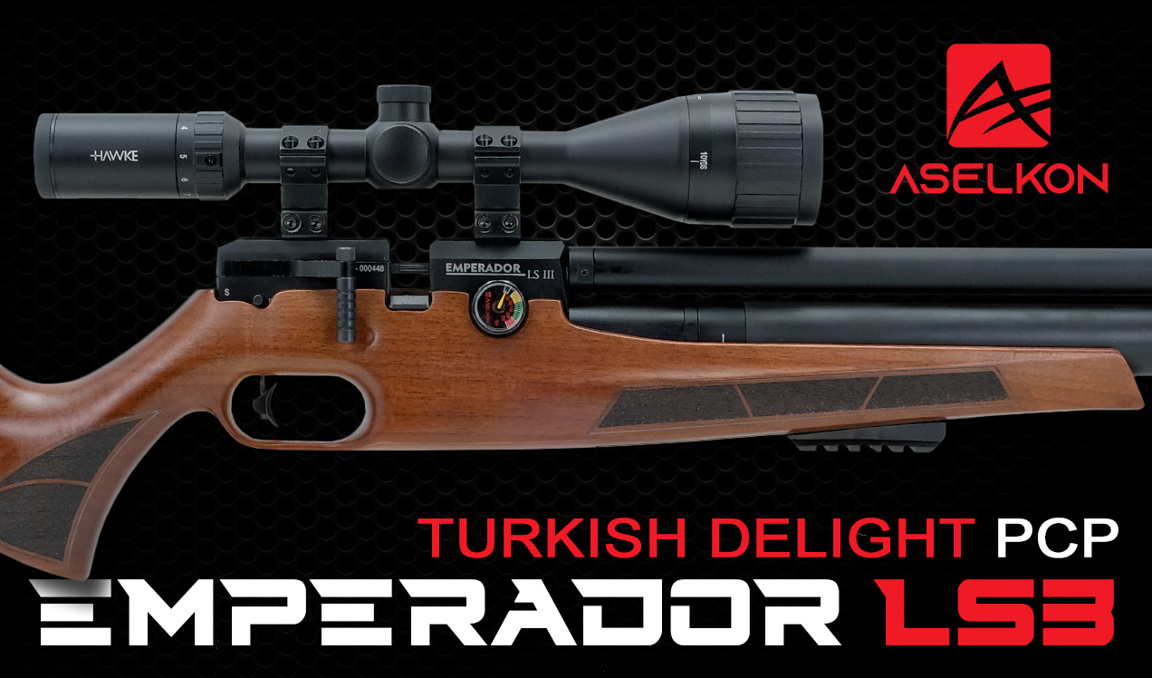 Aselkon Emperador LS3 PCP Air Rifle with Walnut Stock .22 - Just Air Guns