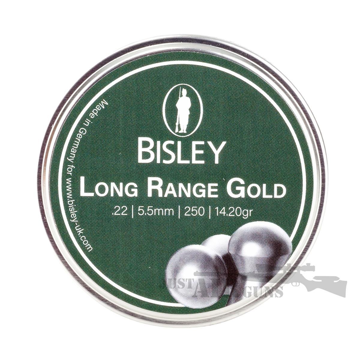 250 Bisley Long Range Gold Pellets 22 - Just Air Guns