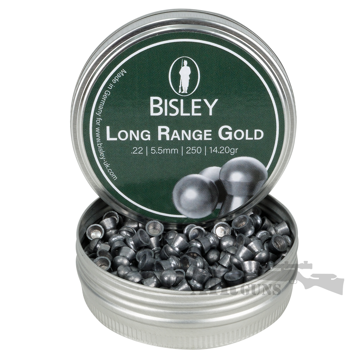 250 Bisley Long Range Gold Pellets 22 - Just Air Guns
