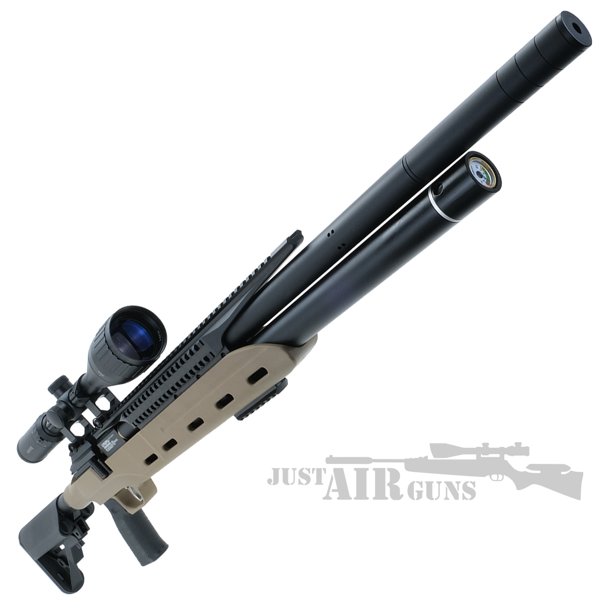 Snowpeak M50 Multishot PCP Air Rifle .22 Tan - Just Air Guns