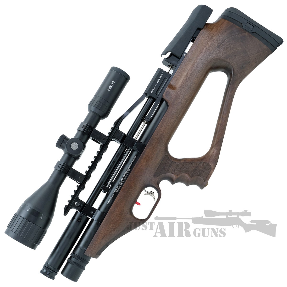 Kral Puncher Empire XS Walnut Stock PCP Air Rifle .22 - Just Air Guns