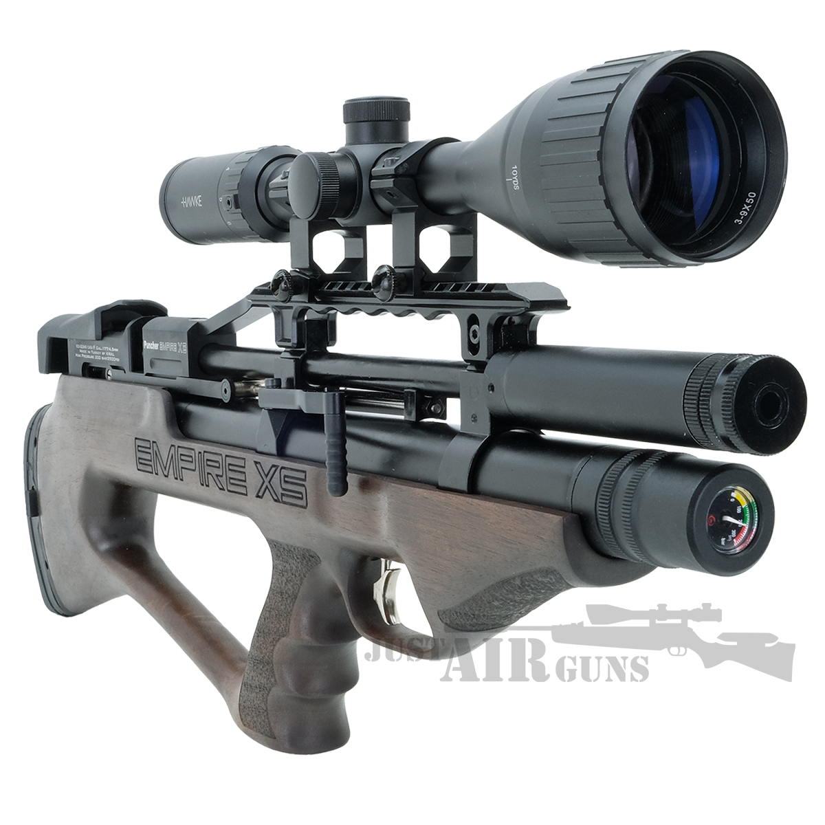 Kral Puncher Empire XS Walnut Stock PCP Air Rifle .22 - Just Air Guns