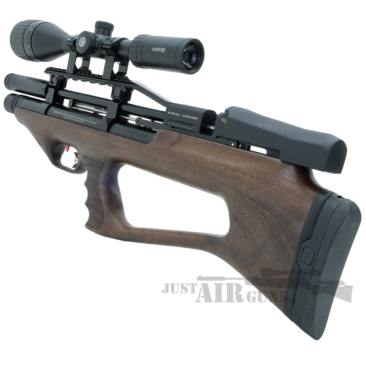 Kral Puncher Empire XS Walnut Stock PCP Air Rifle .177 - Just Air Guns