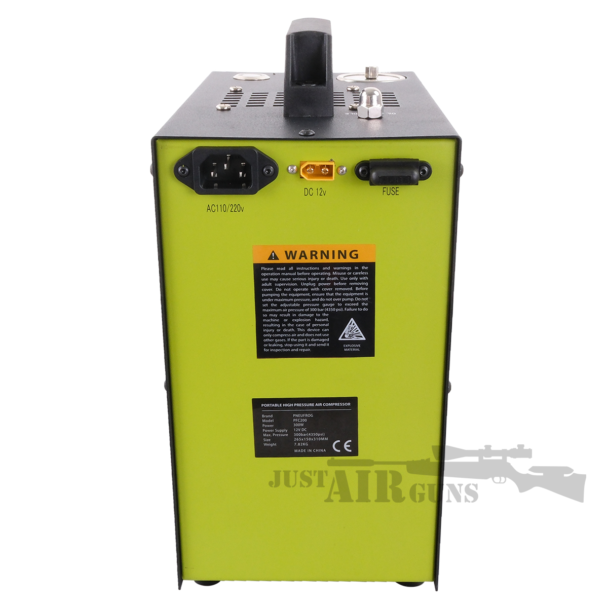 Pneufrog High-Pressure Vertical Air Gun Compressor