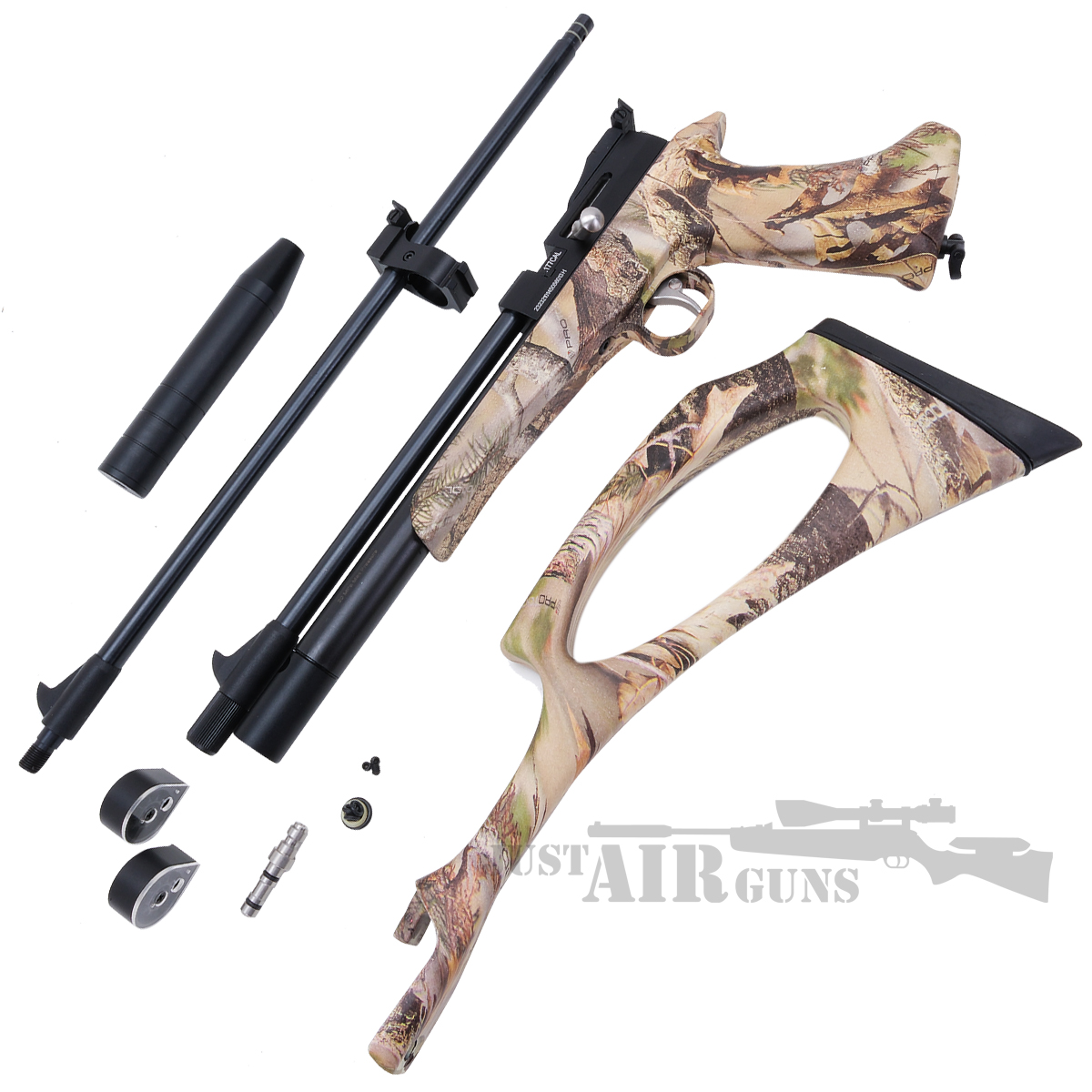 Victory CP2 PCP Airgun .177 Pistol and Rifle Kit Camo - Just Air Guns
