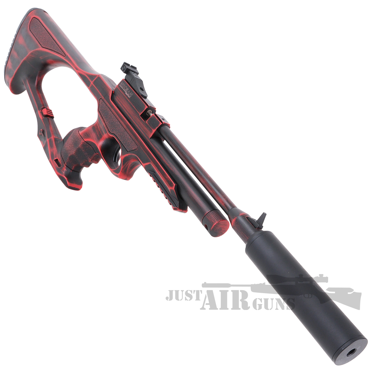 Serpent-S Single and Multi Shot Co2 Pellet Pistol Red - Just Air Guns