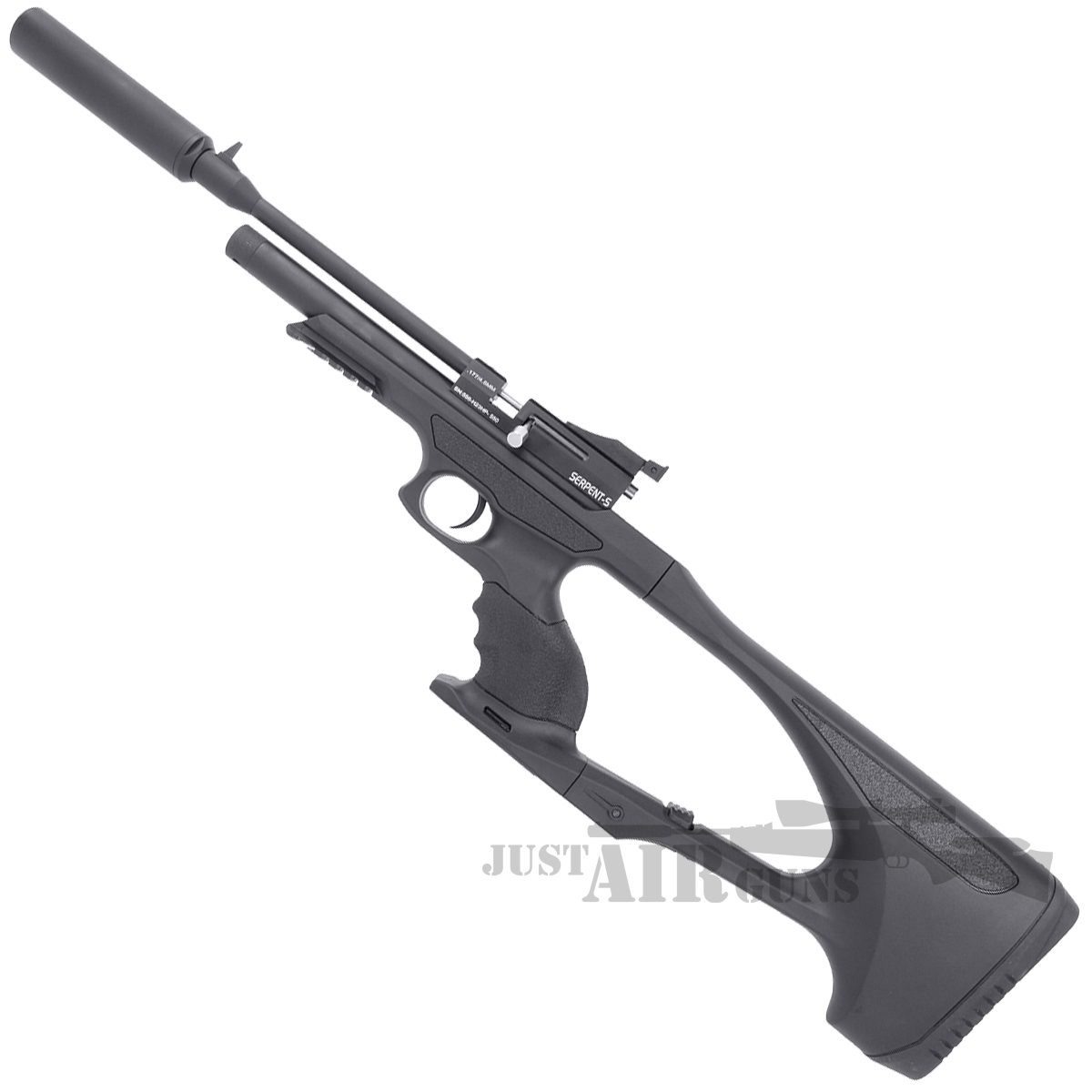 Serpent-S Single and Multi Shot Co2 Pellet Pistol Black - Just Air Guns