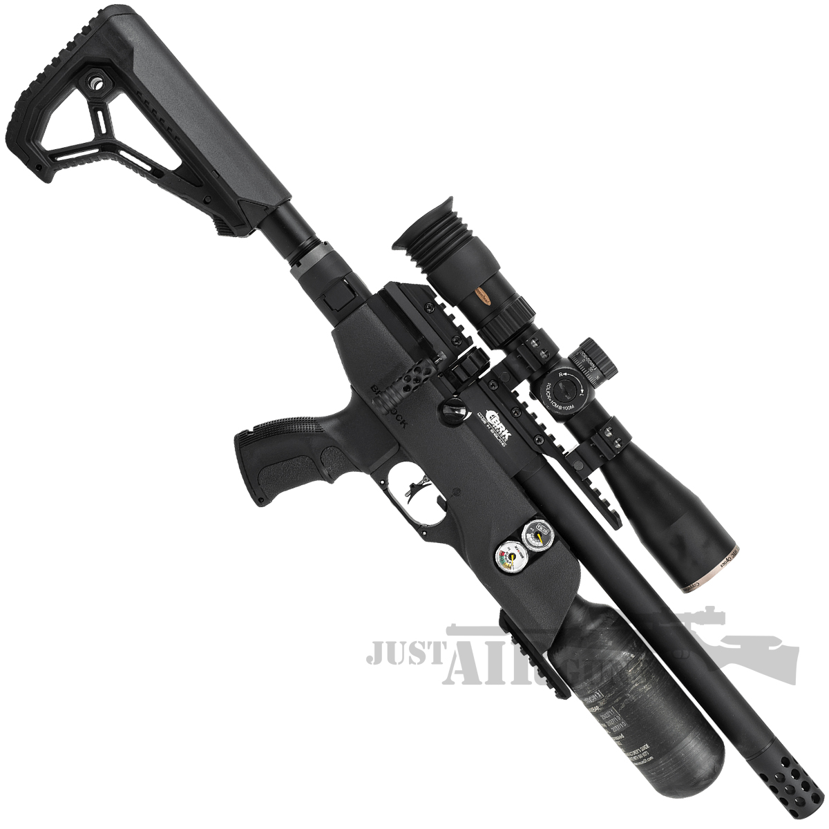 BRK Pathfinder Carbon Bottle Folding Stock PCP Air Rifle .22