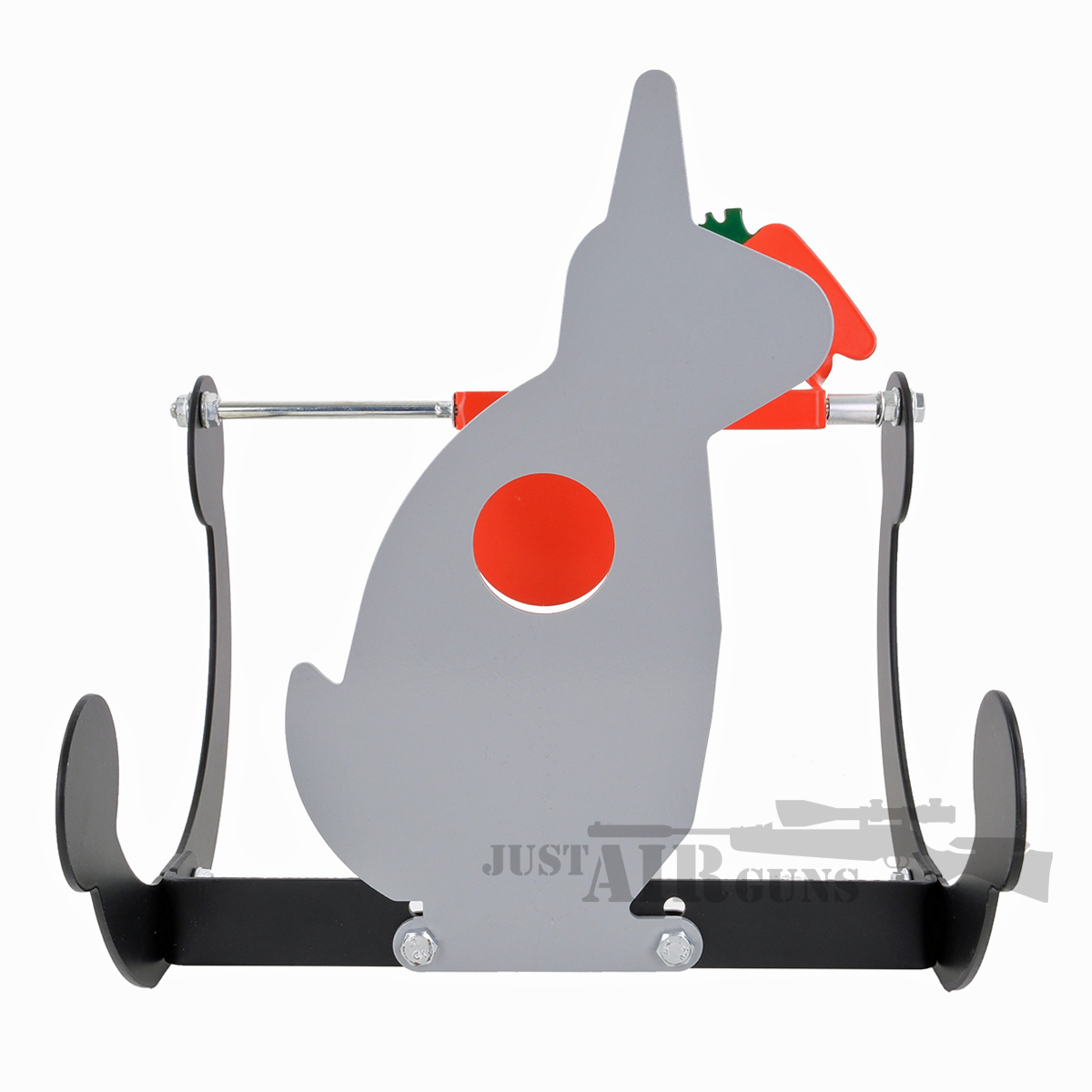 Knockdown Rocking White Rabbit Metal Target for Airguns - Just Air Guns