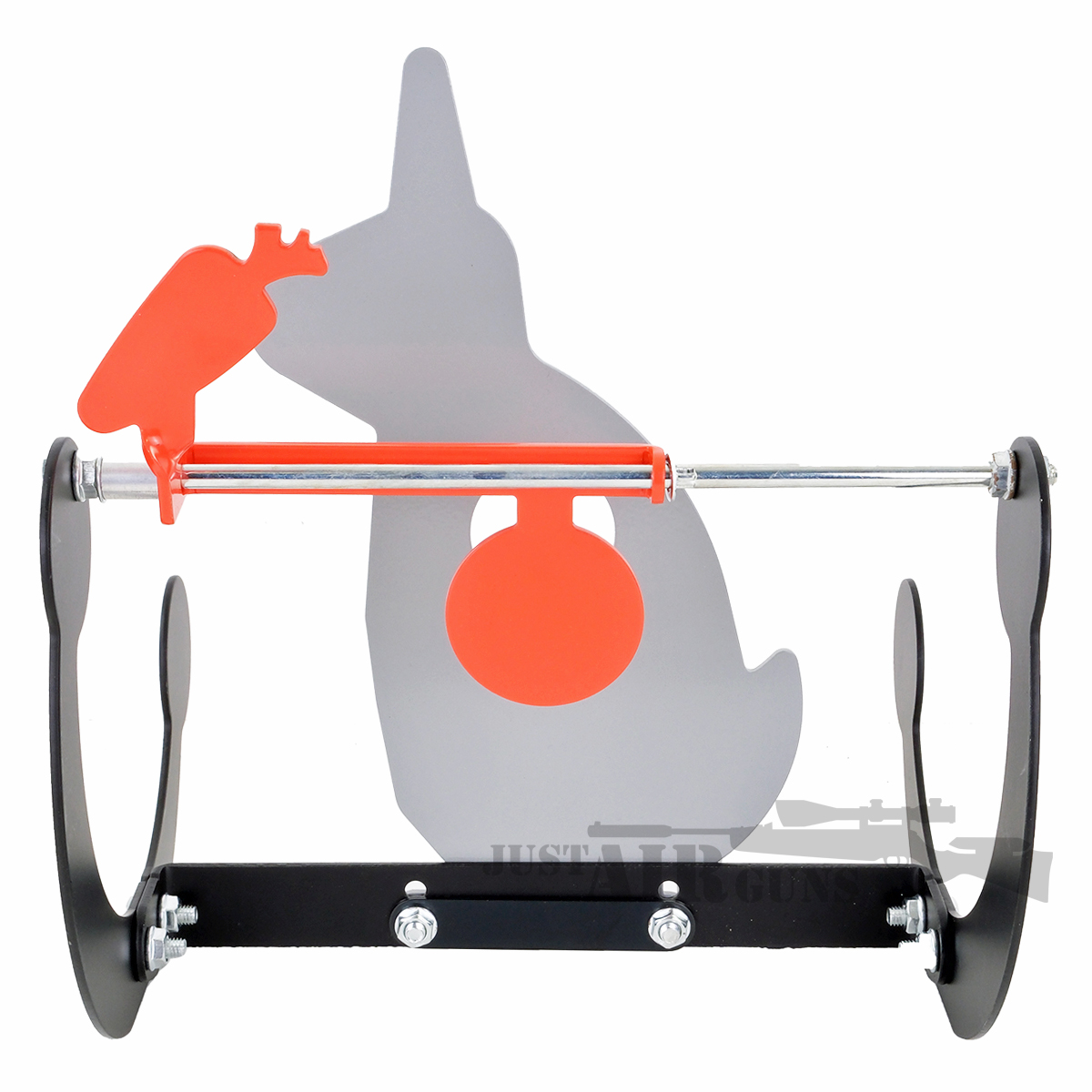 Knockdown Rocking White Rabbit Metal Target for Airguns - Just Air Guns