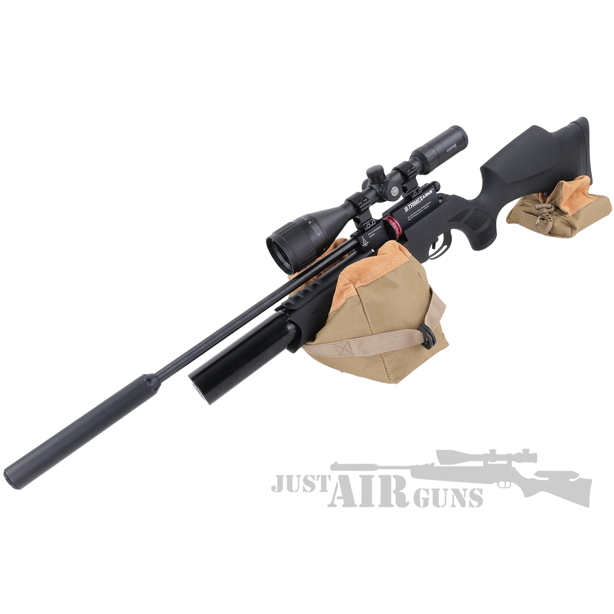 Airgun Front and Rear Bench Bag Rest Set Brown OD TQ60 - Just Air Guns