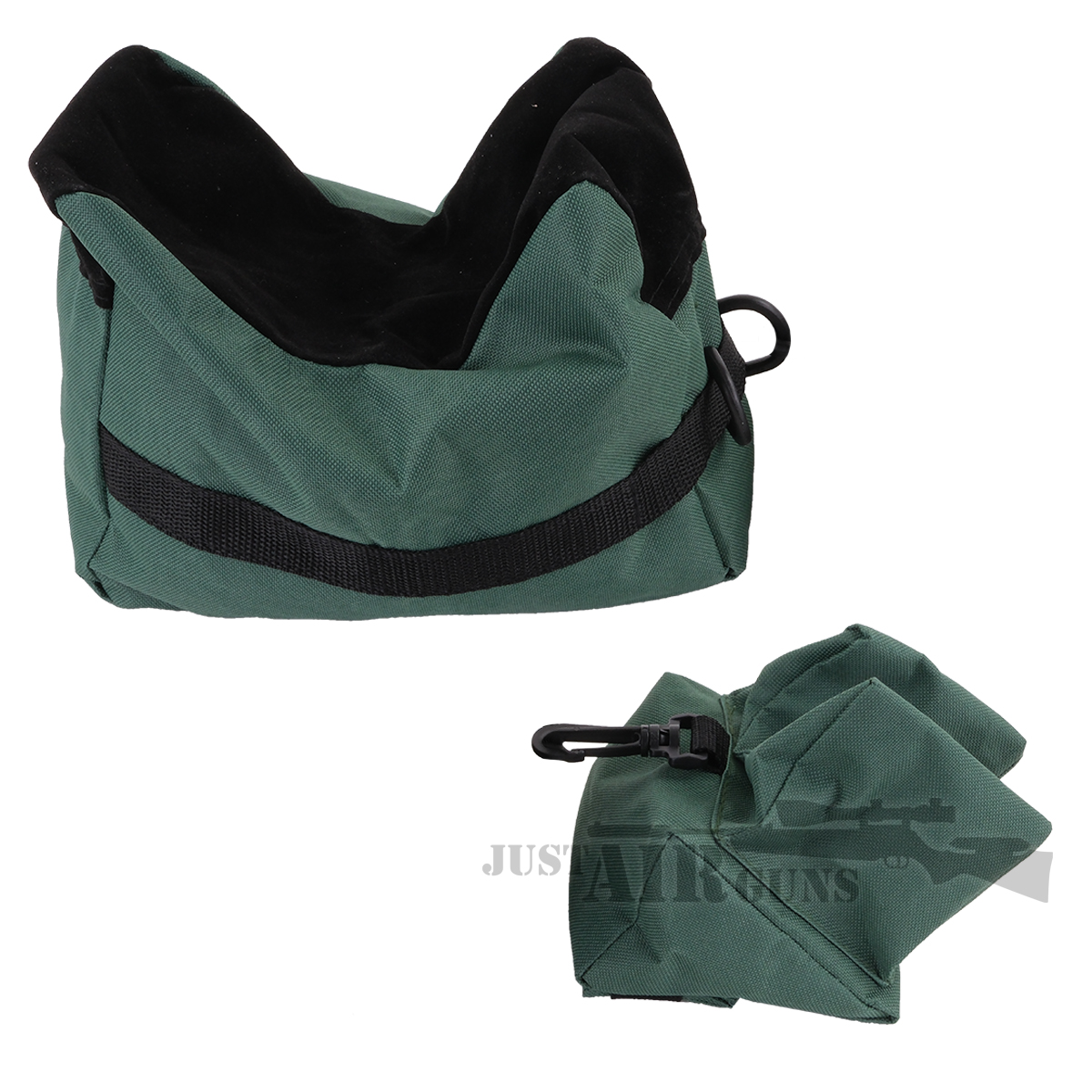 Airgun Front and Rear Bench Bag Rest Set Green Black TQ55 - Just Air Guns