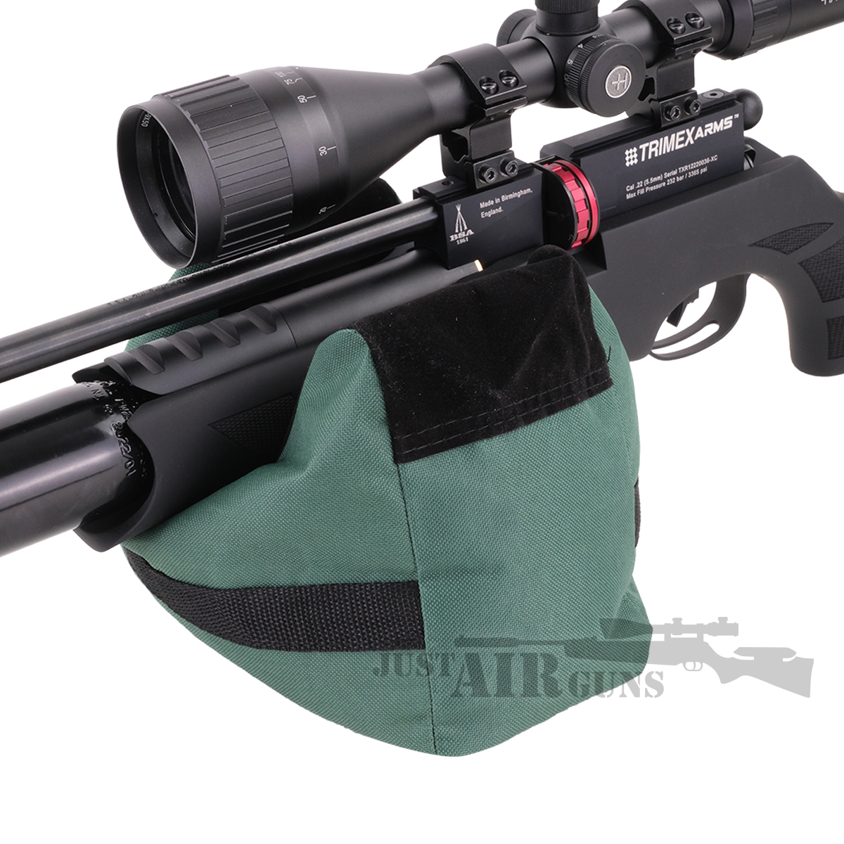 Airgun Front and Rear Bench Bag Rest Set Green Black TQ55 - Just Air Guns