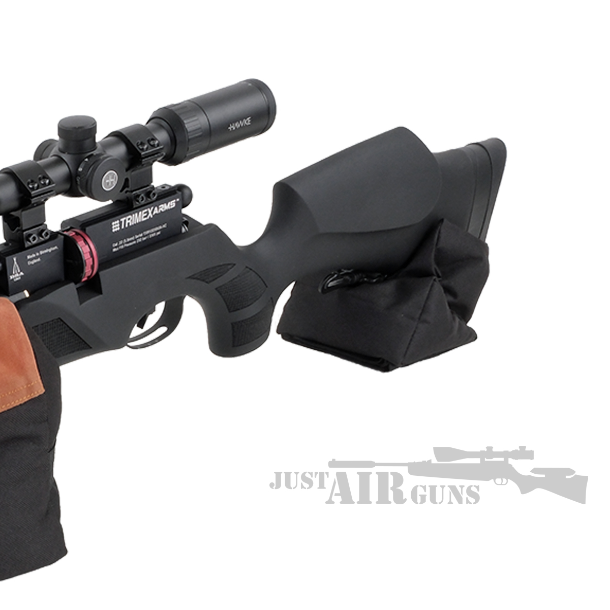 Airgun Front and Rear Bench Bag Rest Set Black Brown TQ56 - Just Air Guns
