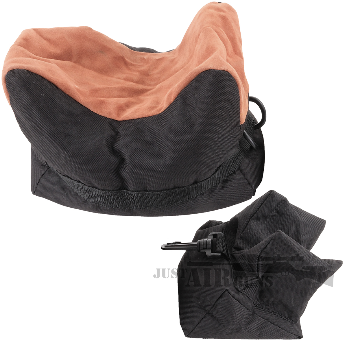 Airgun Front and Rear Bench Bag Rest Set Black Brown TQ56 - Just Air Guns