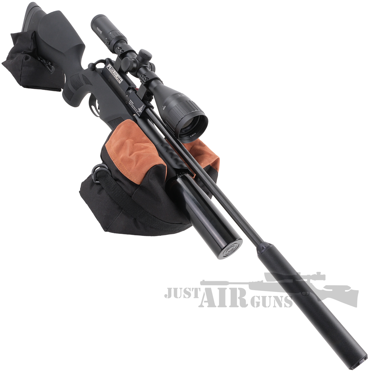 Airgun Front and Rear Bench Bag Rest Set Black Brown TQ56 - Just Air Guns