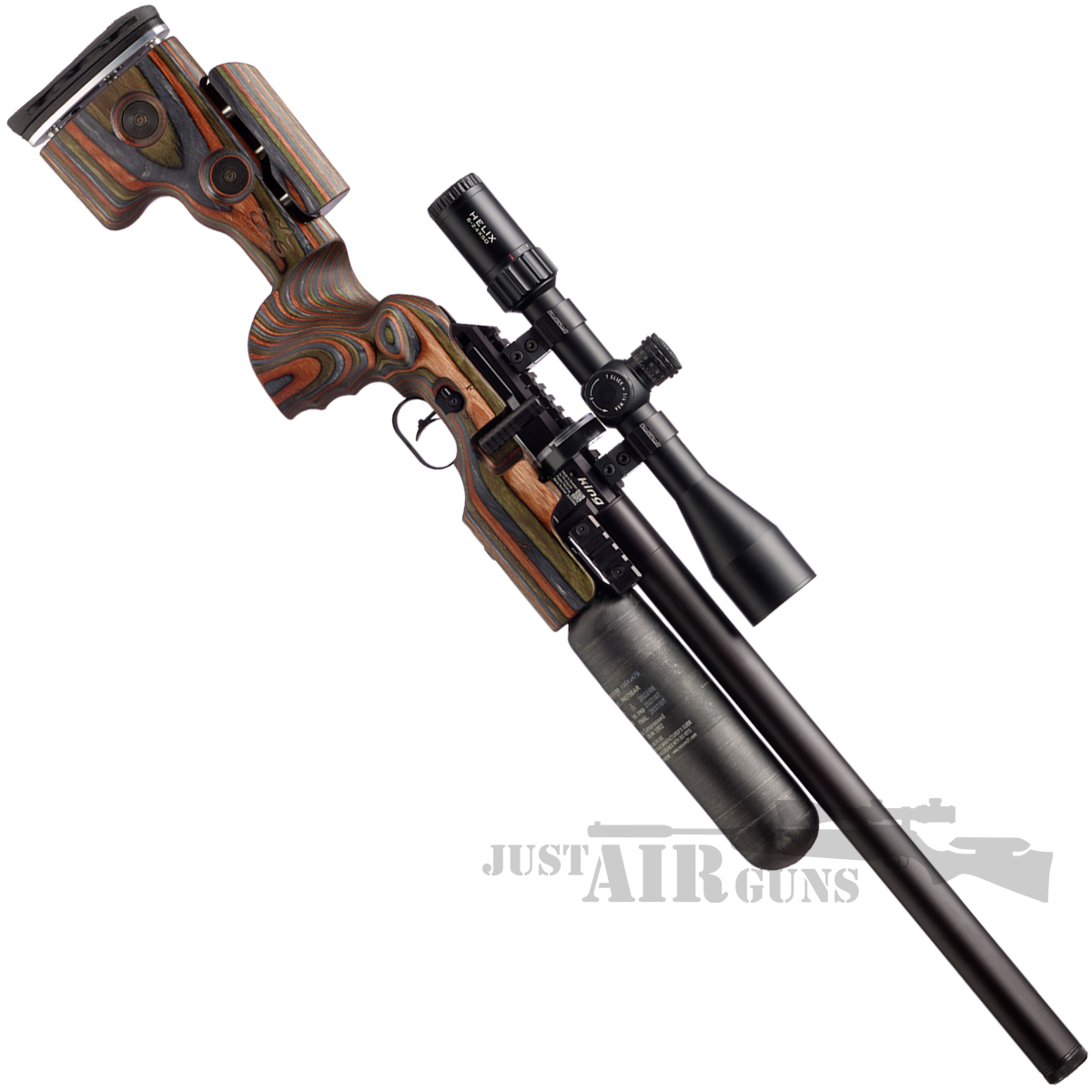 FX King GRS Green Mountain Camo 500 PCP Air Rifle .22 - Just Air Guns