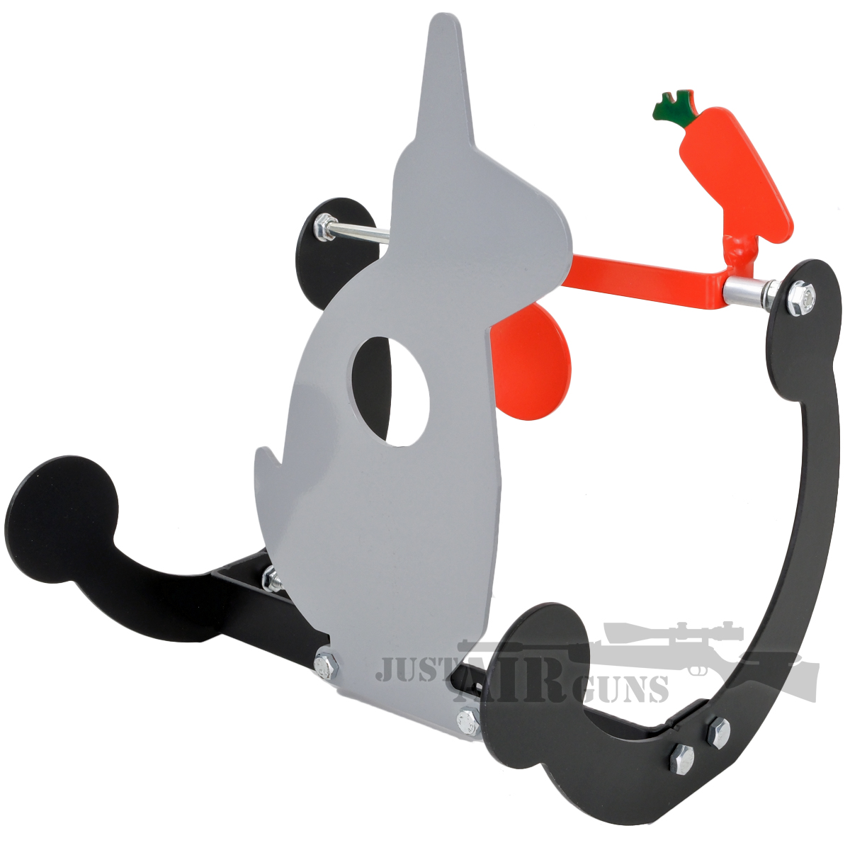 Knockdown Rocking White Rabbit Metal Target for Airguns - Just Air Guns