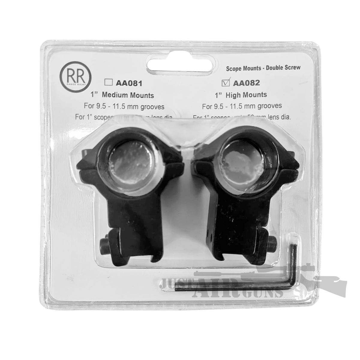 RR Solutions 2 Piece Scope Mounts High D-Screw 11mm AA082