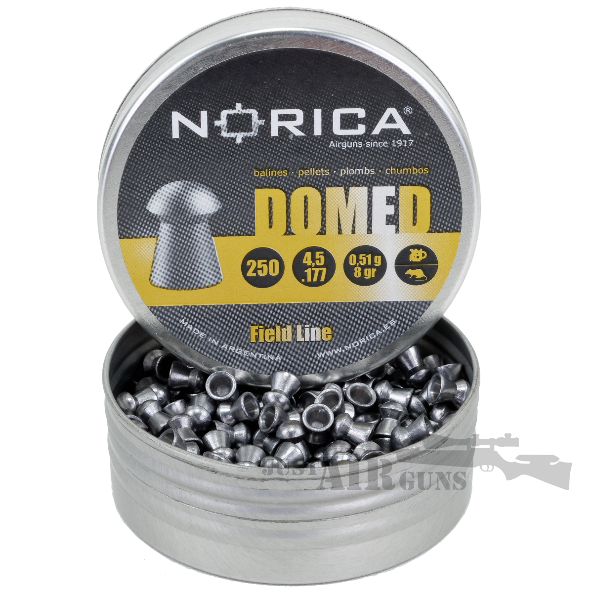 Field Line Domed Airgun Pellets Norica 250 .177 - Just Air Guns