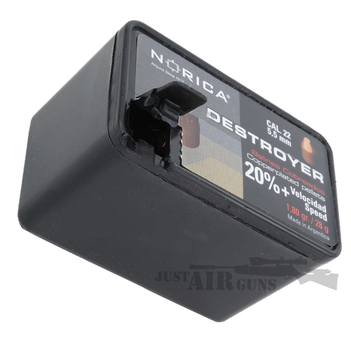 Copper Coated Destroyer Airgun Pellets Norica 150 .22 - Just Air Guns