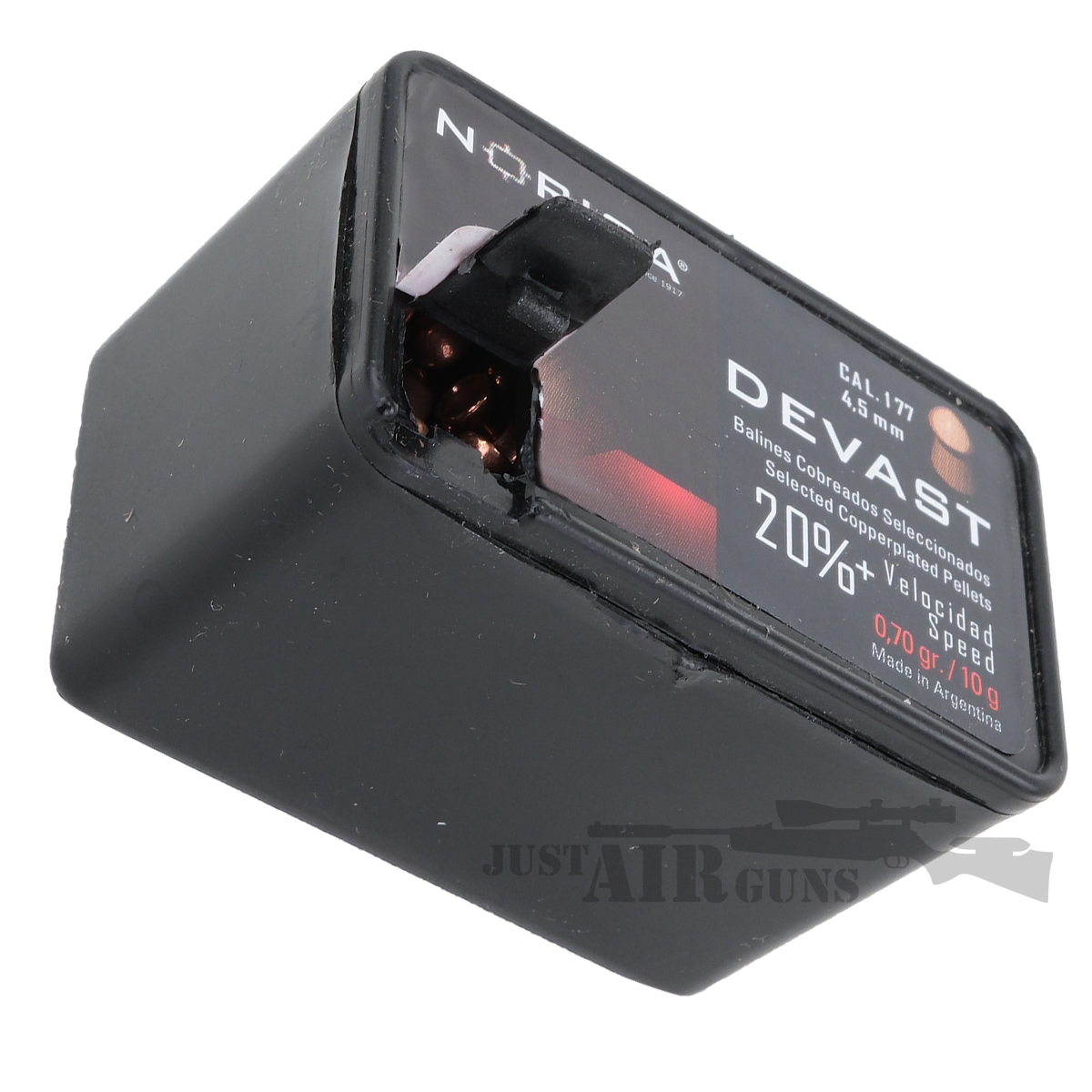 Copper Coated Devast Airgun Pellets Norica 400 .177 - Just Air Guns