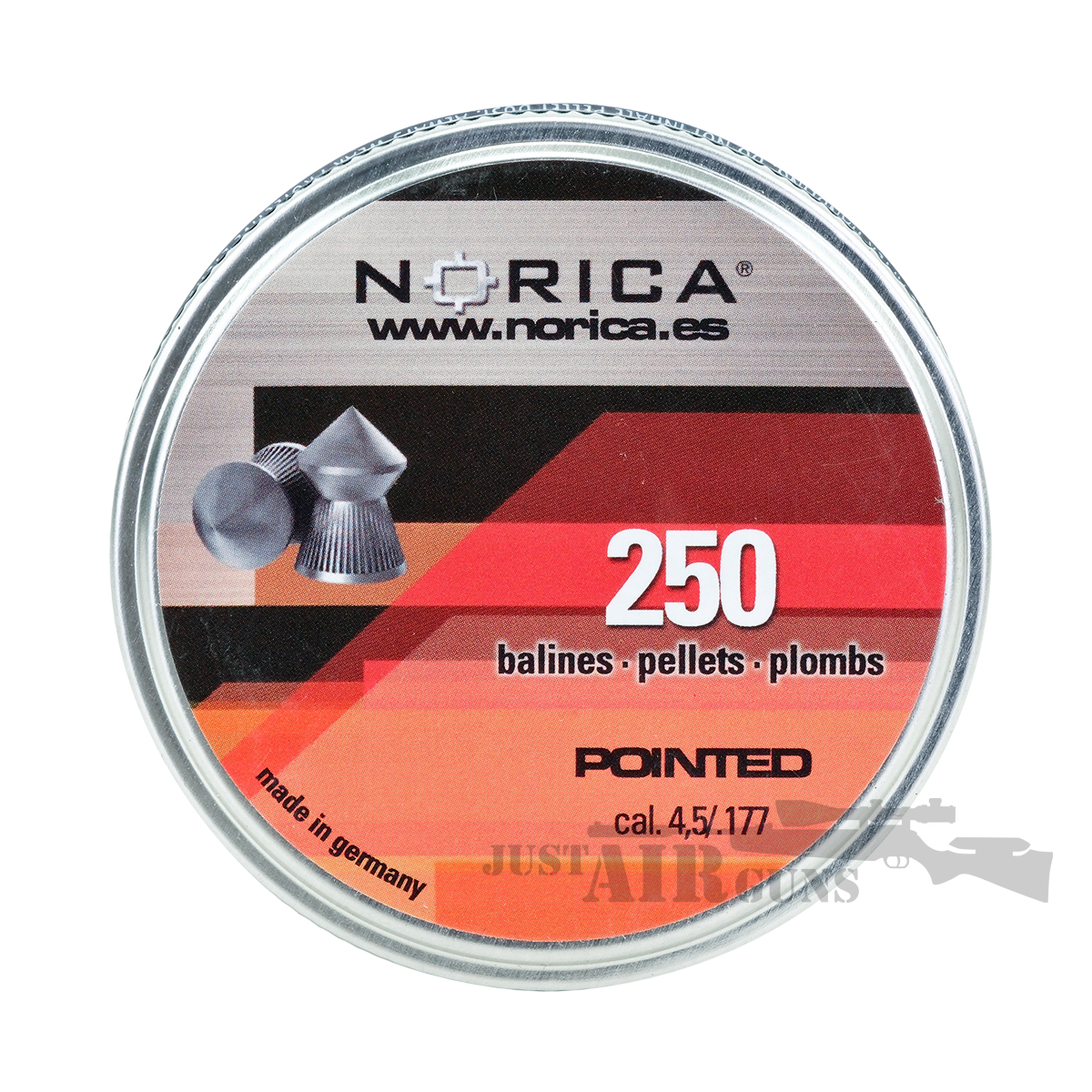 Plinking Pointed Airgun Pellets Norica 250 .177 - Just Air Guns