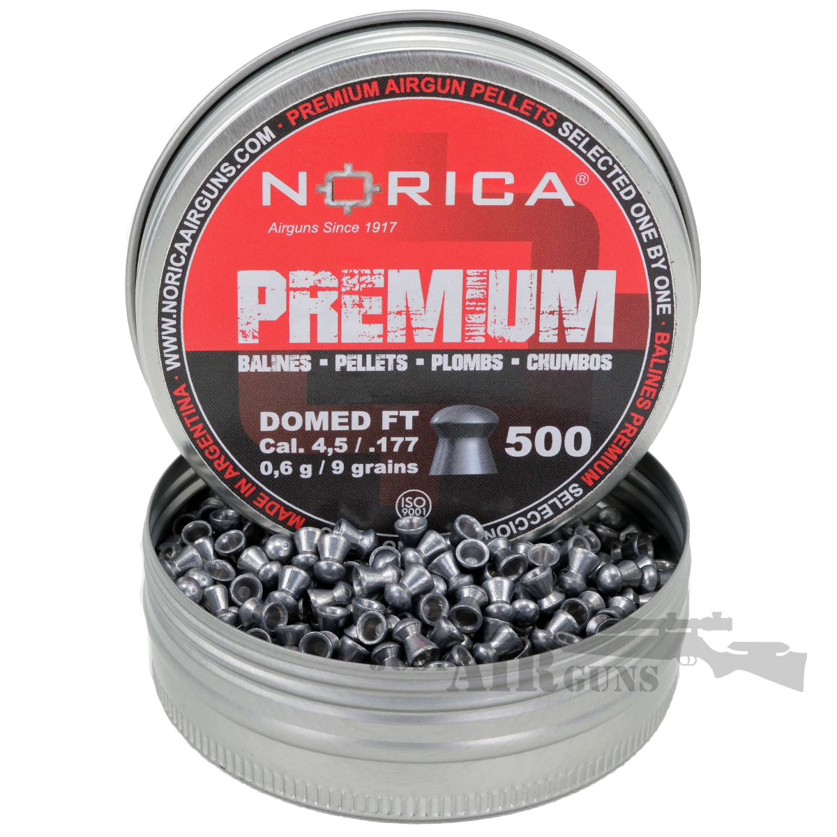 Premium Domed FT Airgun Pellets Norica 500 .177 - Just Air Guns