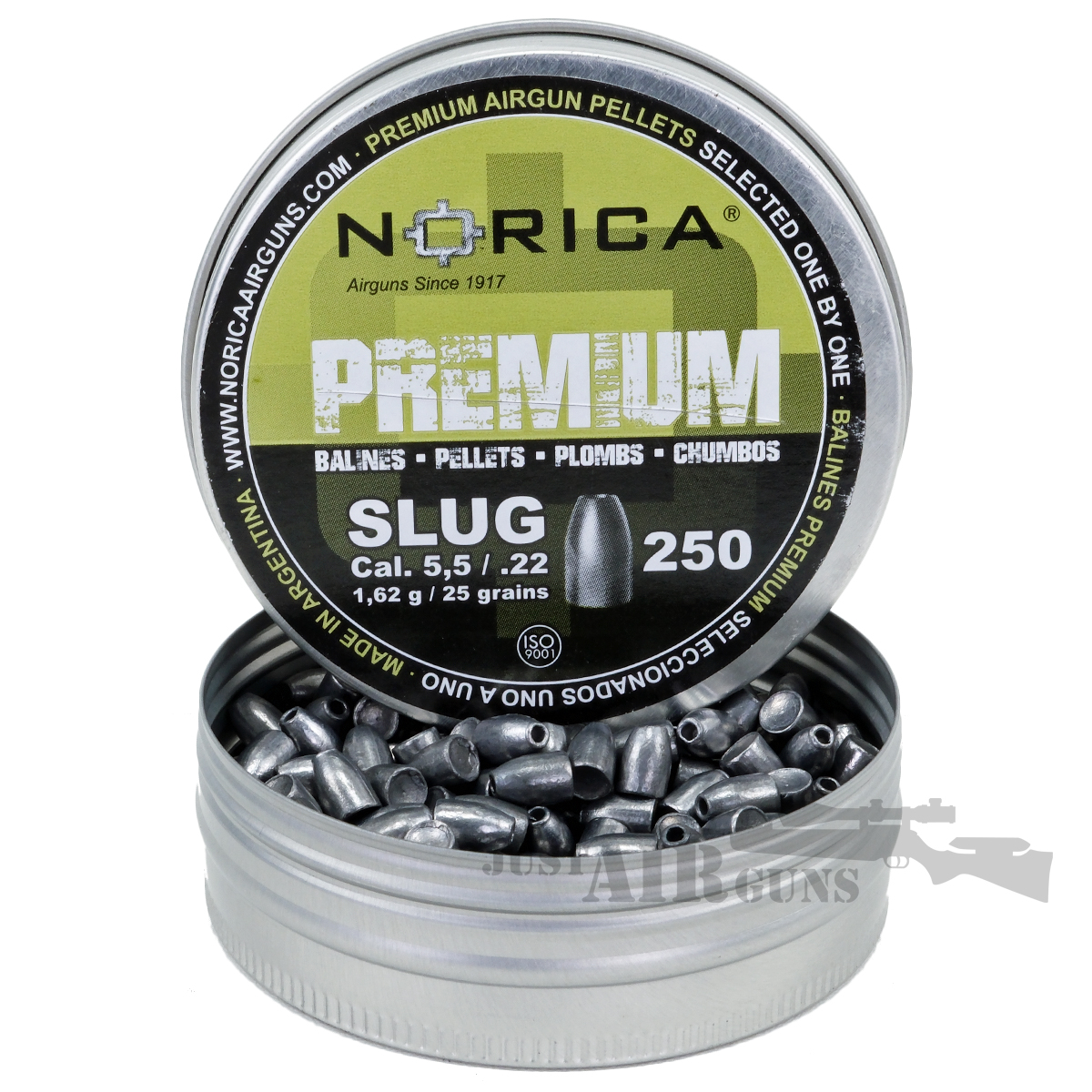 Premium Slug Airgun Pellets Norica 250 .22 - Just Air Guns