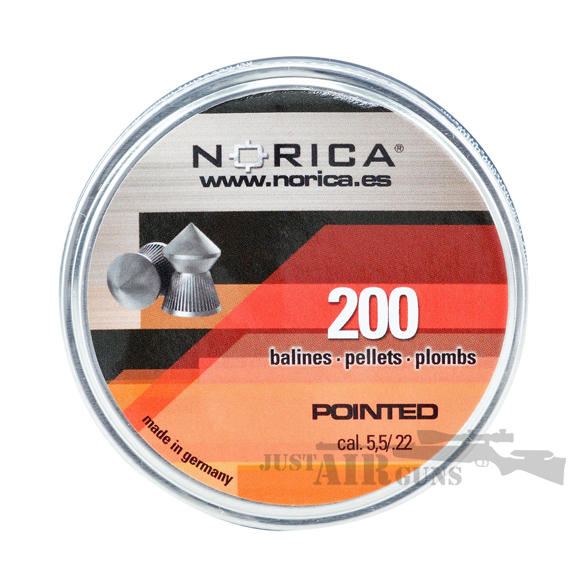 Plinking Pointed Airgun Pellets Norica 200 .22 - Just Air Guns