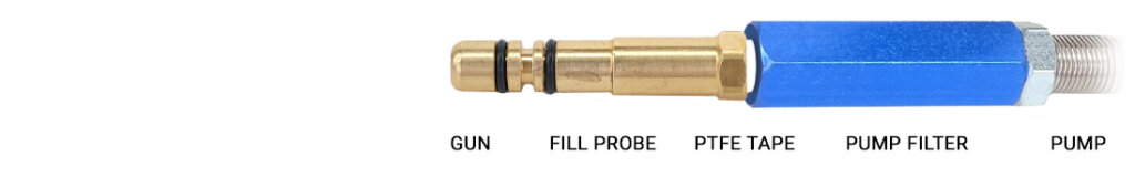 How to Install an Air Gun Fill Probe onto a PCP Hand Pump - Just Air Guns
