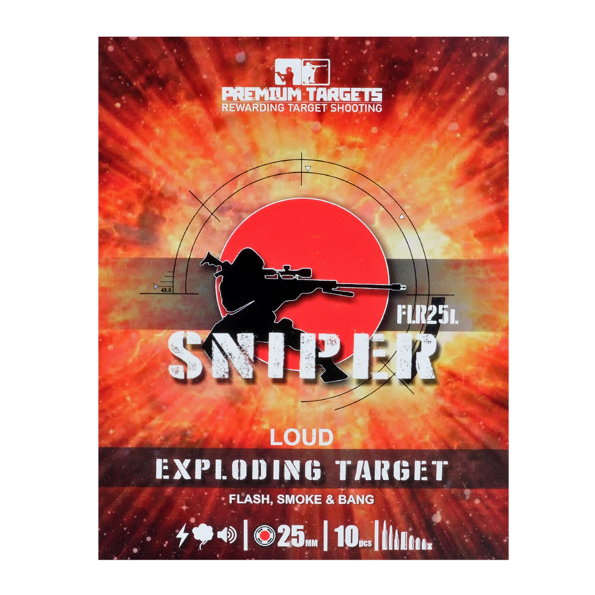 Sniper Flare 25L Flash And Smoke Reactive Targets Loud