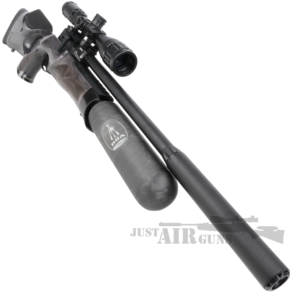 BSA R12 CLX Pro Carbon Black Pepper Stock Air Rifle .177 - Just Air Guns