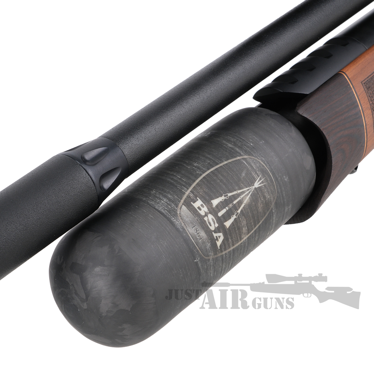 BSA R12 SLX Carbon SC Walnut Stock Air Rifle .177 - Just Air Guns
