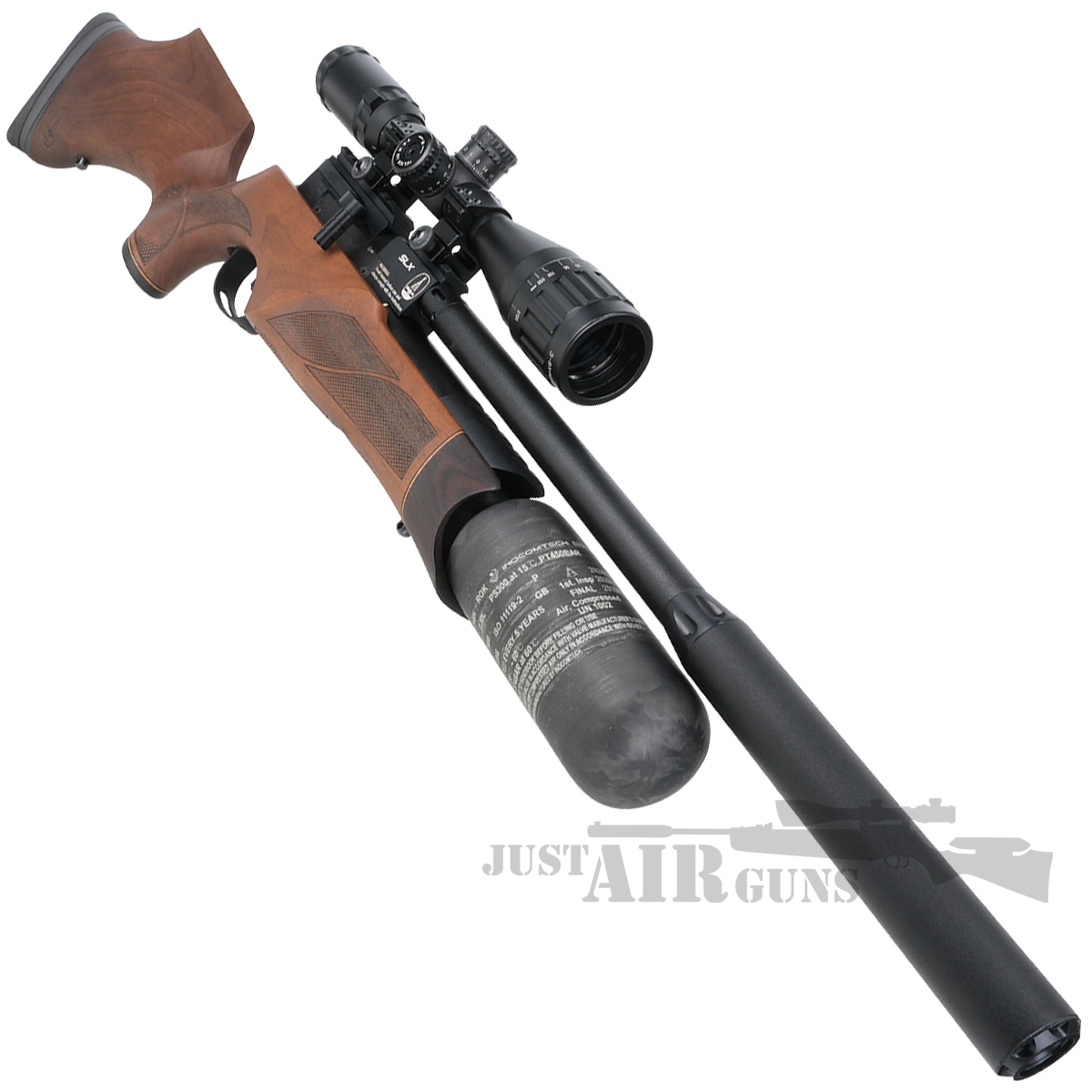 BSA R12 SLX Carbon SC Walnut Stock Air Rifle .177 - Just Air Guns