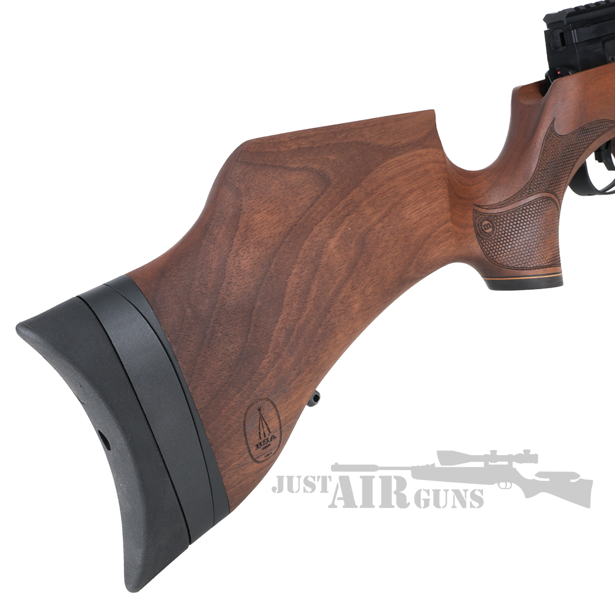 BSA R12 SLX Carbon SC Walnut Stock Air Rifle .177 - Just Air Guns
