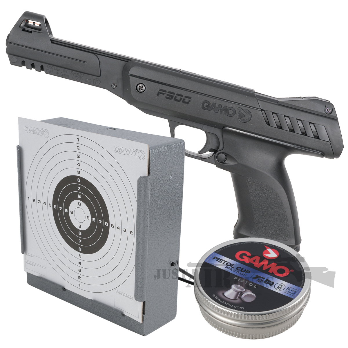 Gamo P-900 IGT Pistol, Match Pellets, Target Box Set - Just Air Guns