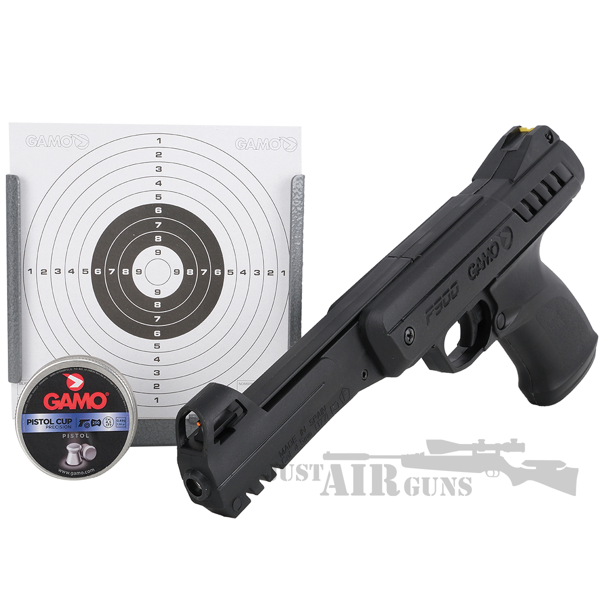 Gamo P-900 IGT Pistol, Match Pellets, Target Box Set - Just Air Guns