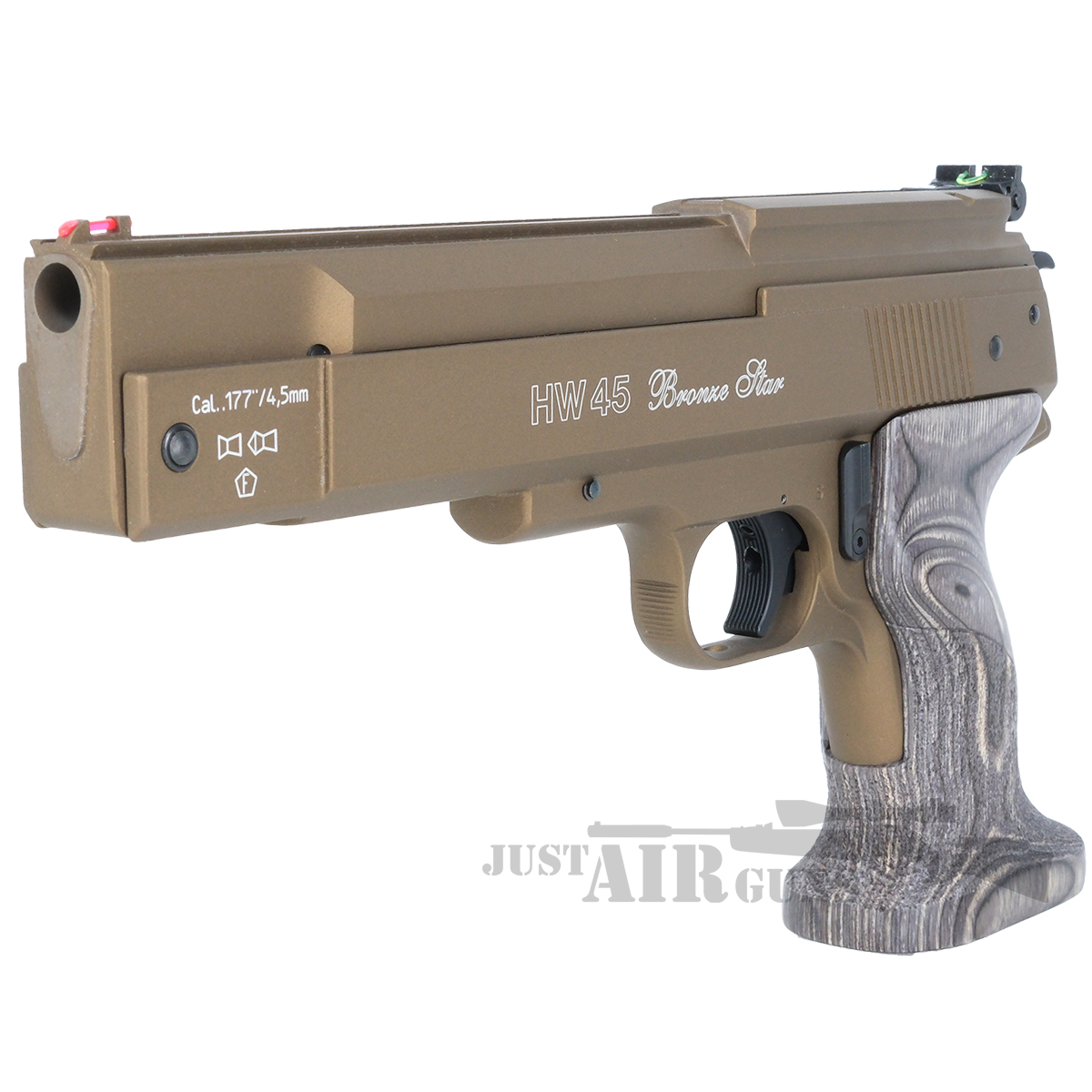 Weihrauch HW45 Bronze Star Spring Air Pistol .177 - Just Air Guns