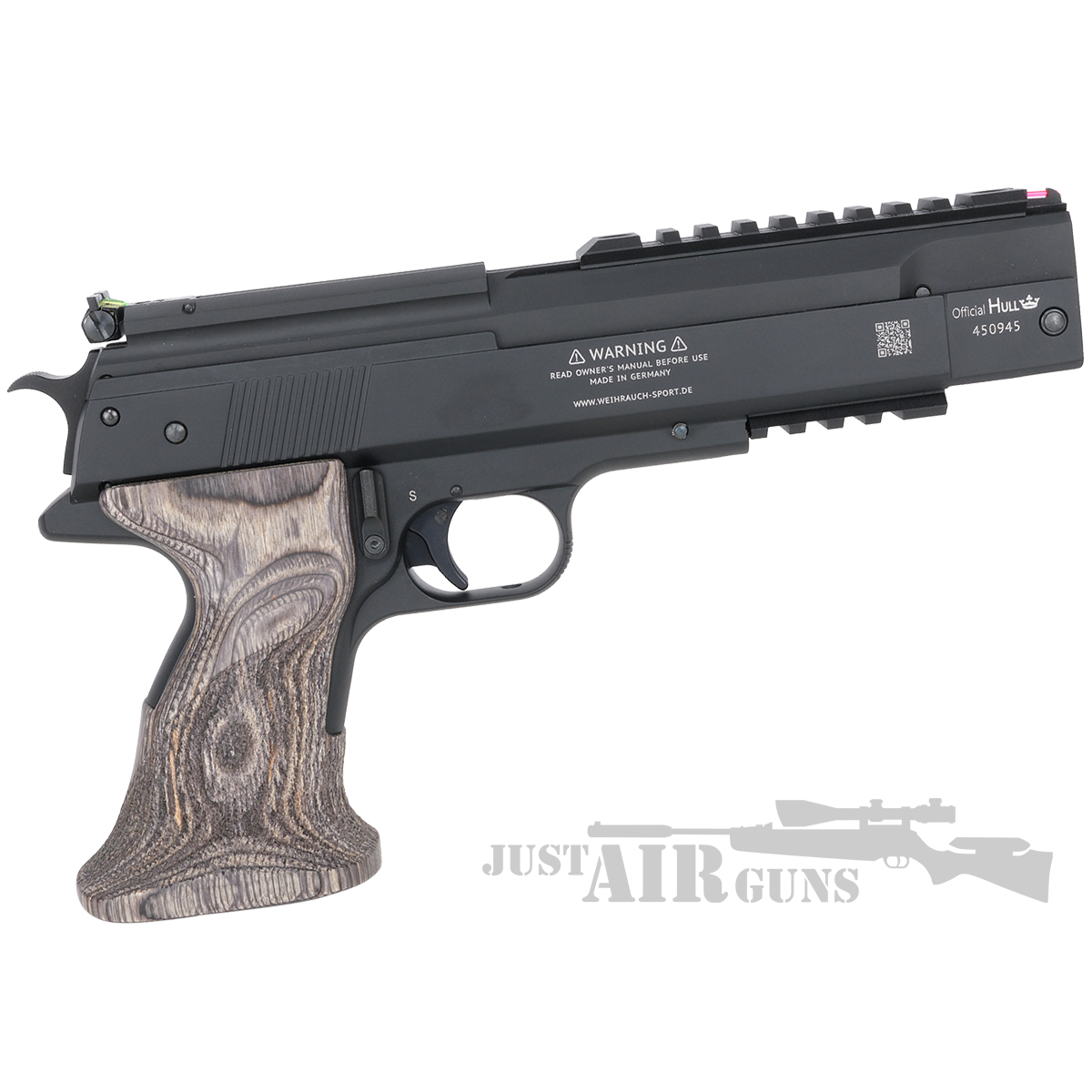 Weihrauch HW45 Black Star Spring Air Pistol .22 - Just Air Guns