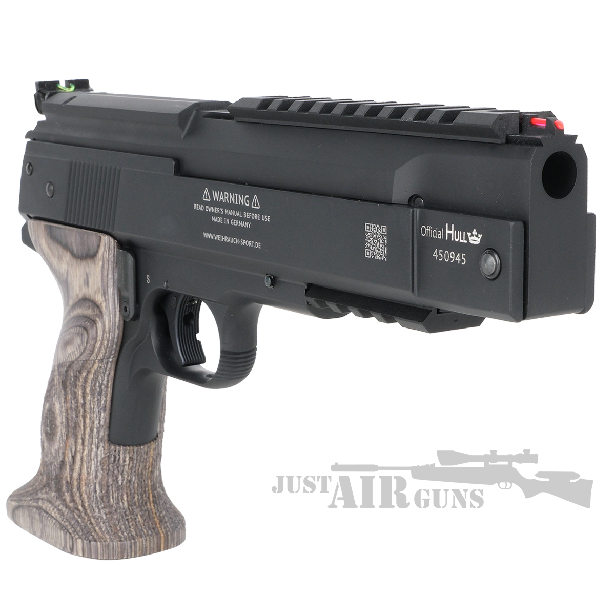 Weihrauch HW45 Black Star Spring Air Pistol .22 - Just Air Guns